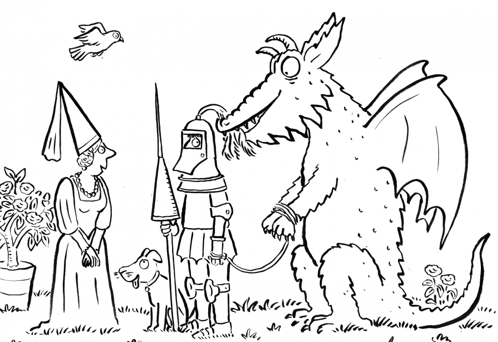 Axel Scheffler's official website | Dragon, princess and knight